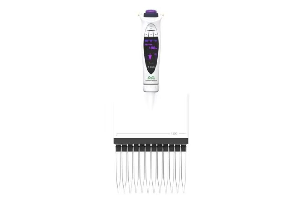 12-channel Andrew Alliance Pipette, 50-1200 μL - Waters Lab Automation