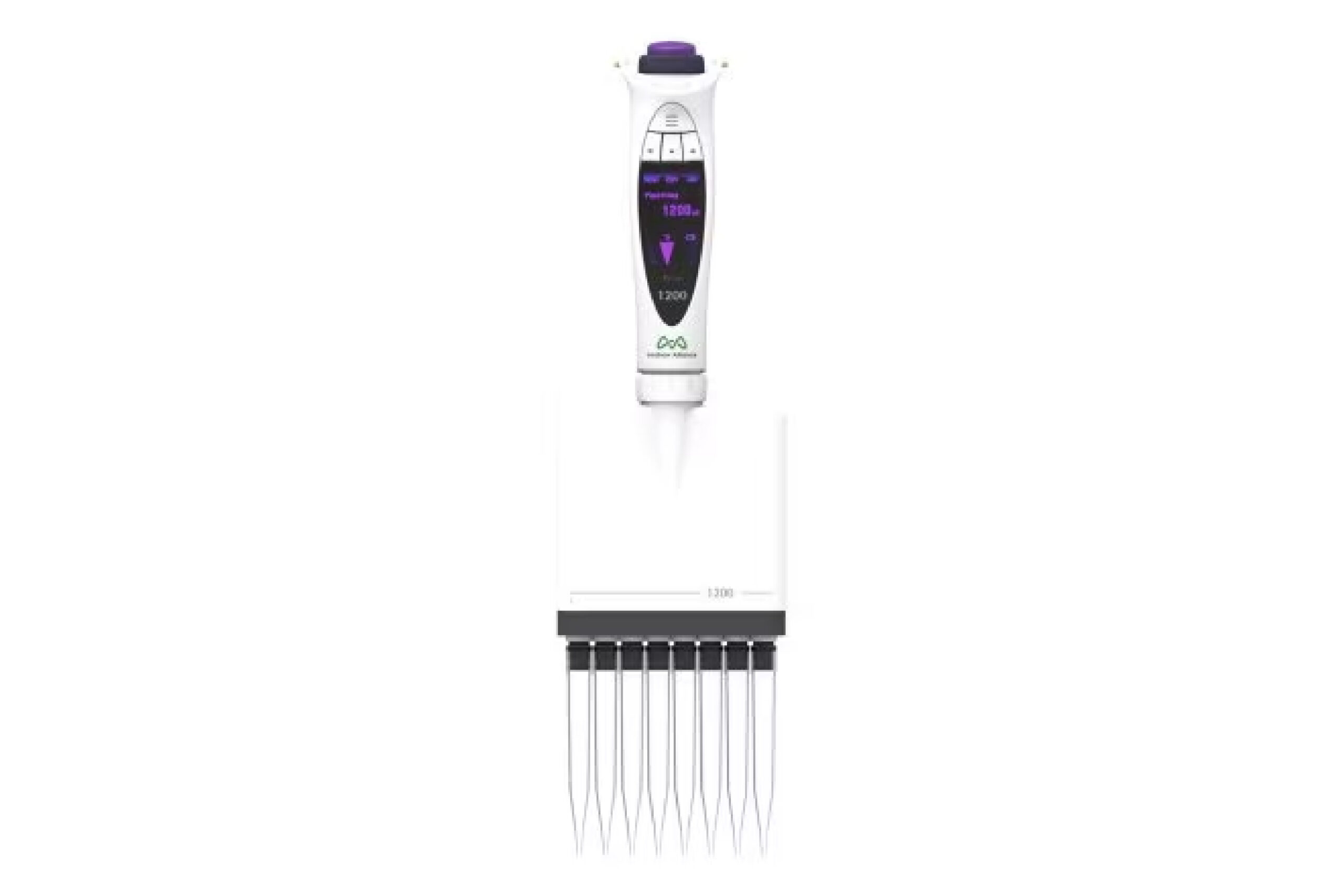 8-channel Andrew Alliance Pipette, 50-1200 µL - Waters Lab Automation